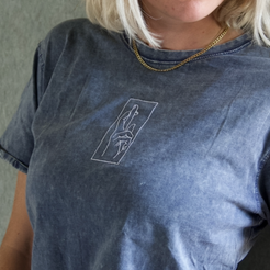 Infinite Void Denim T-Shirt (Embroidered) – Shop Kazuko